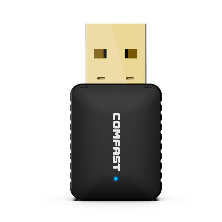 Comfast-tarjeta de red de unidad libre, adaptador USB 650 de doble banda, 2,0G y 2,4G, WiFi ...