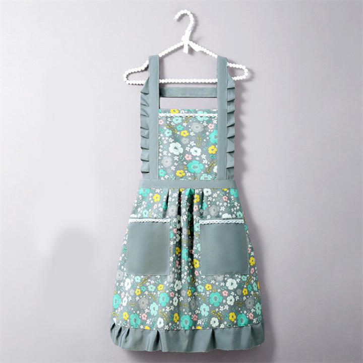 Delantal de lona con correa ancha para mujer, accesorio de cocina ...