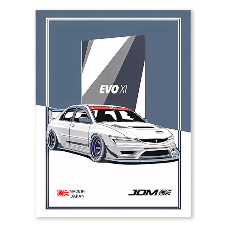 Fast and Furious Sport Cars GTR Racing Car Canvas Painting Car GR Racer ...