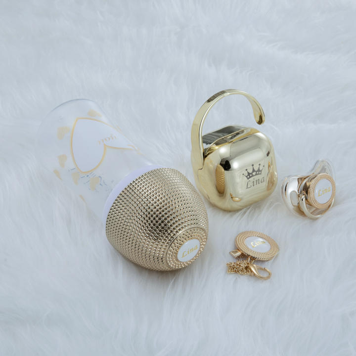 Miyocar-Juego de chupetes y biberones personalizados para bebé ...