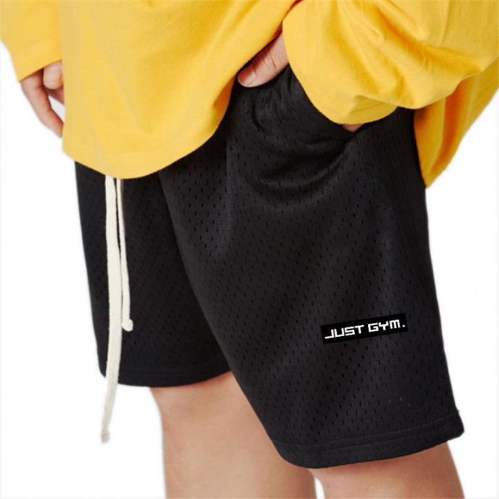 Pantalones cortos casuales para hombre estilo hip hop callejero malla ...