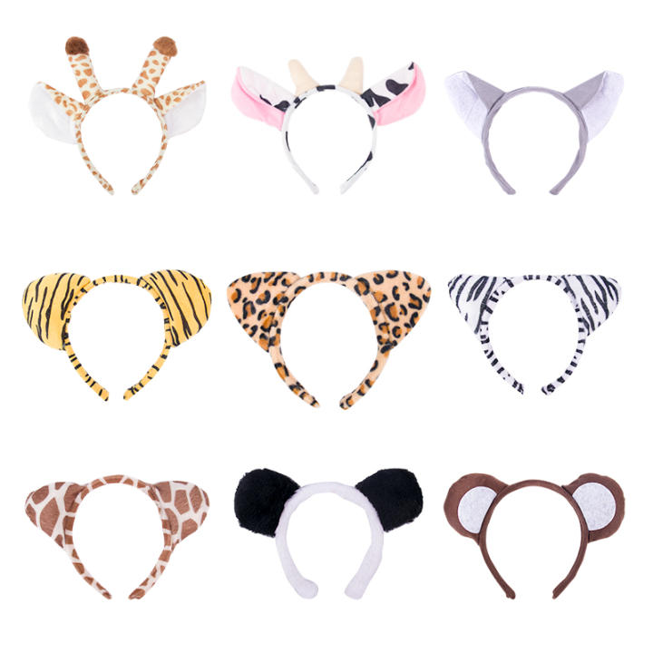 Diadema con orejas de animales para niños y adultos, diadema de dibujos ...