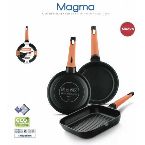 Monix Asador Grill Rayas Magma 28x28 Cm Antiadherente PTFE | Miravia