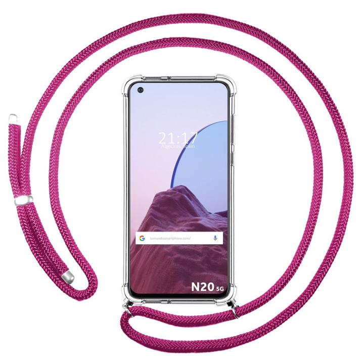 Funda Colgante Transparente para OnePlus Nord N20 5G con Cordon Rosa ...