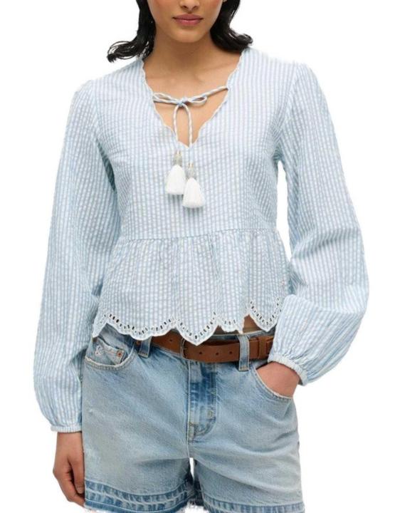 camiseta-mujer-rayas-azules-y-blancas-env-o-gratis-miravia