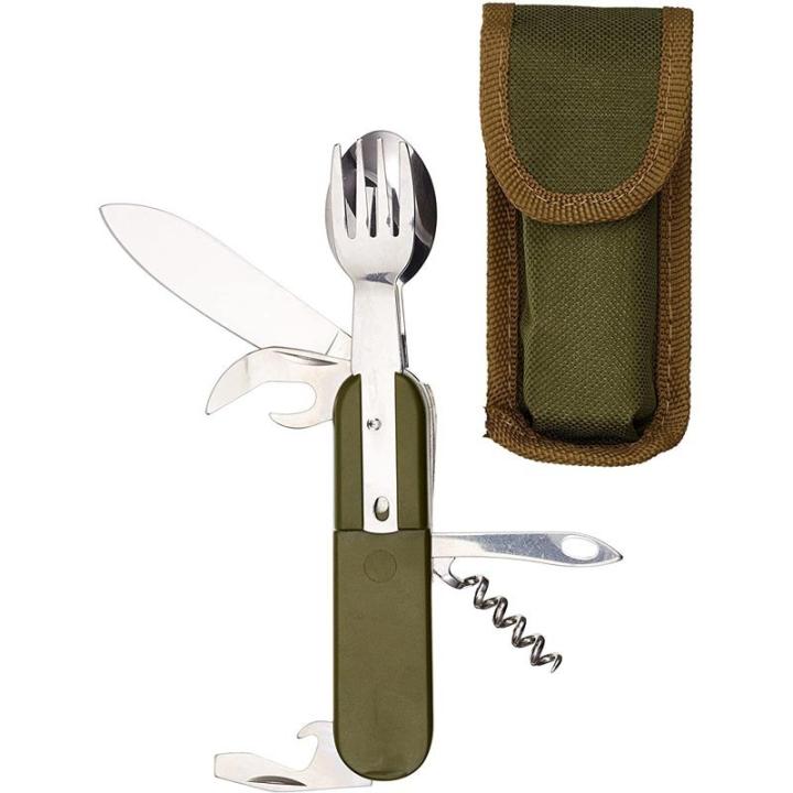 Set Cubiertos Camping Compacto | Miravia