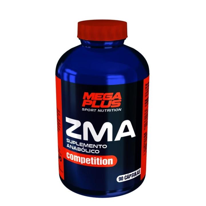 Mega Plus Zma 90 Cápsulas - Zinc Magnesio L-Metionina Triptófano B3 B6 ...