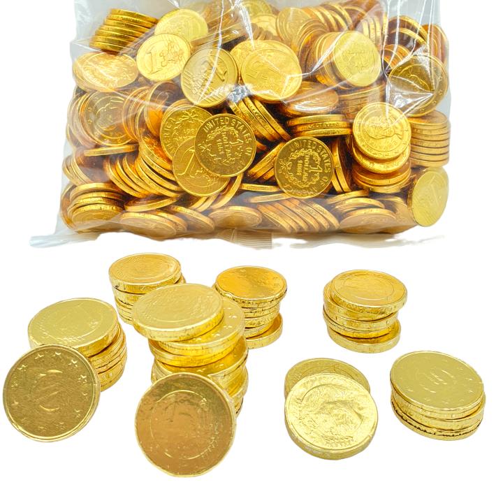 Monedas Chocolate 30 mm - 300 Unidades - Bolsa Kilo - Monedas de ...