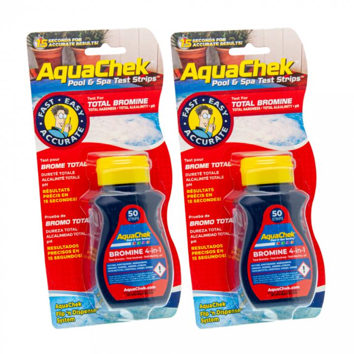 Pack de 2 Tiras analíticas Aquachek rojo para bromo, dureza ...