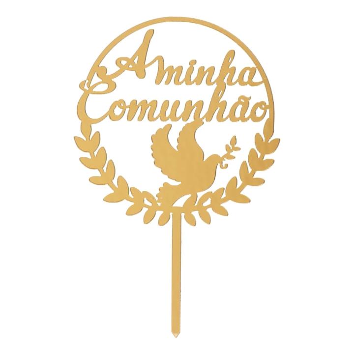 Topper para tartas dorado - Envío Gratis* | Miravia