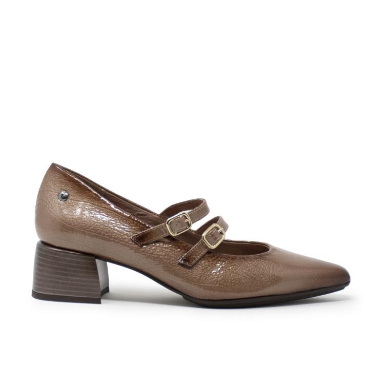 Zapatos de salón mujer SAMBORI 4965 SALON DOS HEBILLAS PRIMULA TOPO ...