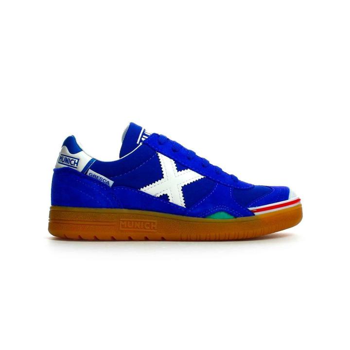 Zapatillas de Niño Munich Gresca Azul - Aptas para Pistas Lisas y Secas | Miravia