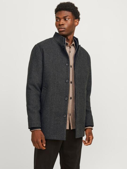 Jack & Jones Harrison Abrigo De Lana Color Gris Oscuro - Elegante ...