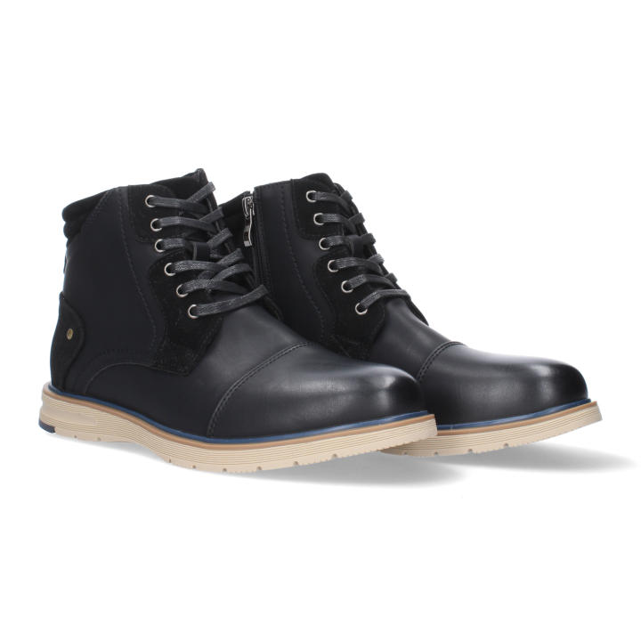 Davinia Shoes Botin Plano de Hombre, Comodo, con Acolchado en la Caña y ...