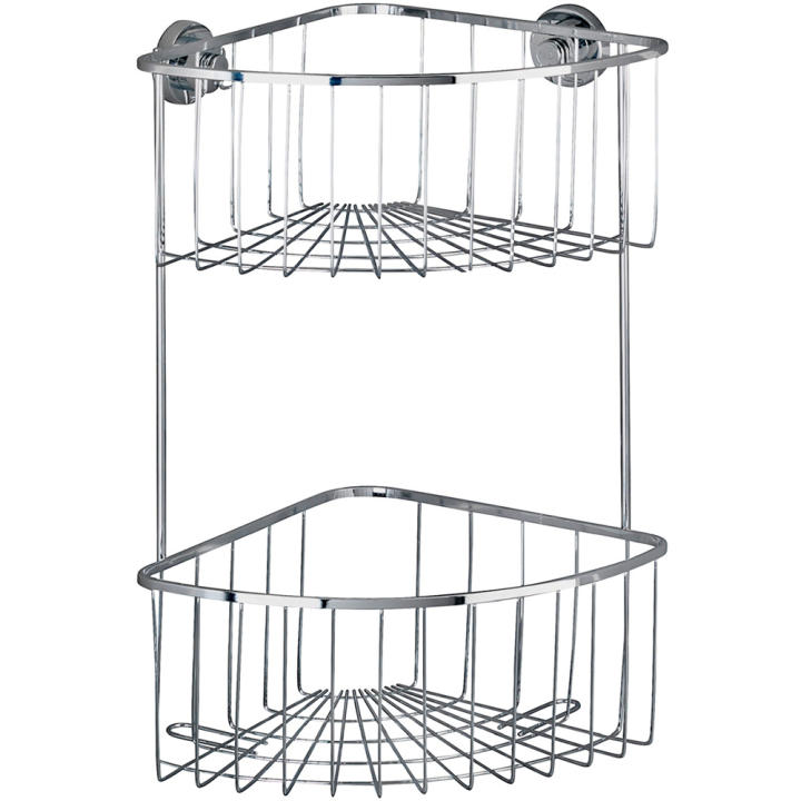 Wenko Rinconera Power-Loc® Bovino con 2 Repisas - 26x35x18,5 Cm | Acero ...
