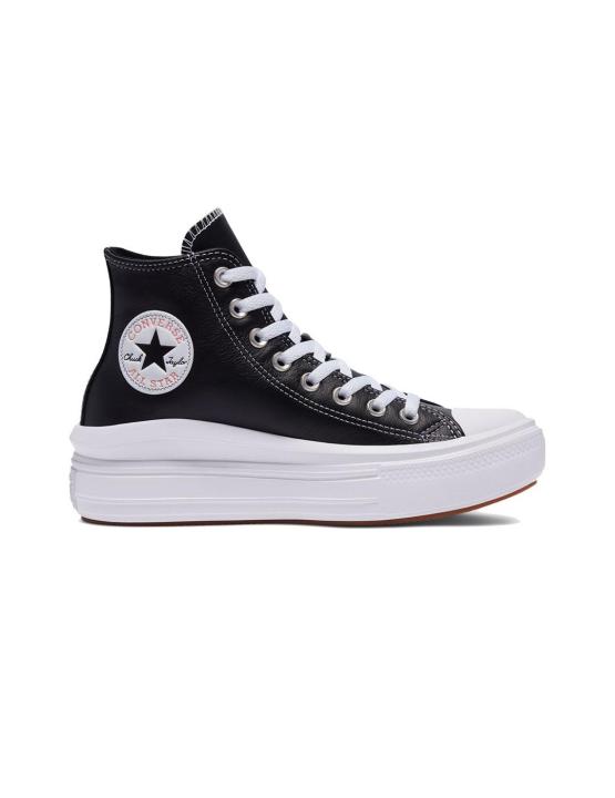 Zapatilla Mujer Converse Move Hi Top Piel Negra | Miravia