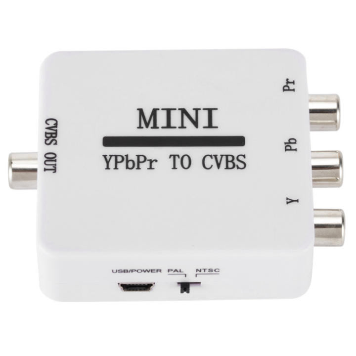MINI convertidor de vídeo YPBPR a CVBS, componente HD A Adaptador AV para Monitor de proyector ...