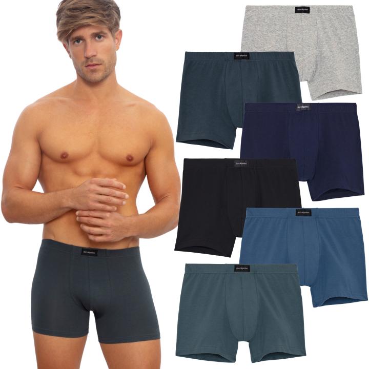 Don Algodon | Pack de 6 Boxers Cintura con Goma Recubierta |Suaves y ...