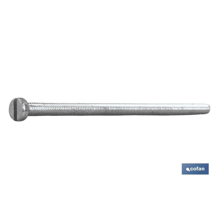 Tornillo Métrico Cilíndrico Cofan DIN-84 Zincado Cabeza Cilíndrica ...