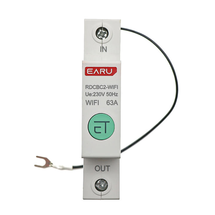 Interruptor de Control Remoto Inalámbrico 1P Din Rail WIFI Medidor ...