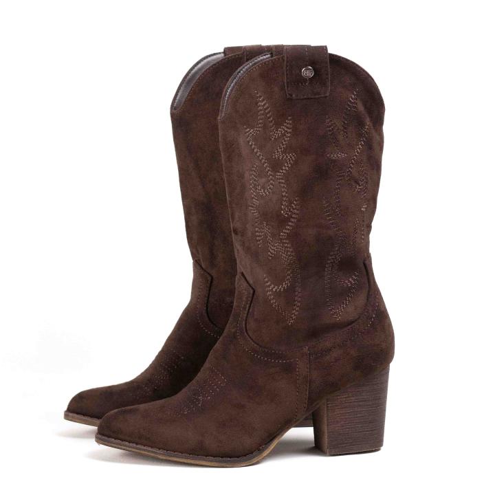 Botas cowboy marron ante - Envío Gratis* | Miravia
