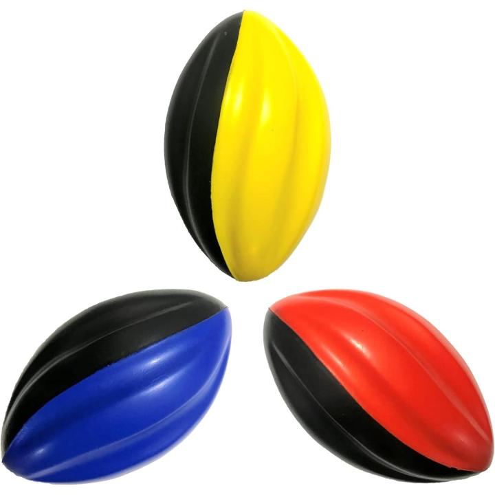 Mini Football 3-Pack - 5” Spiral Foam Football Small Footballs for Kids ...