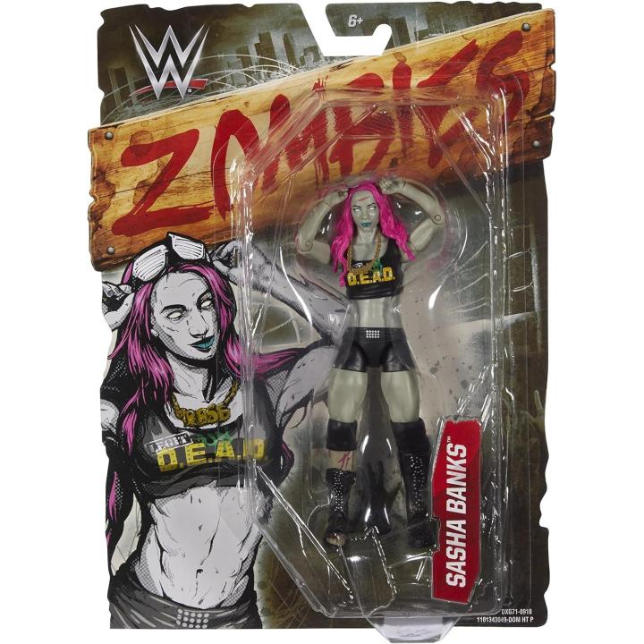 Figura WWE ZOMBIES - Figura de la LUCHADORA SASHA BANKS - Vestida de ...