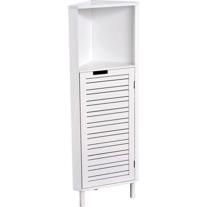 PlusHome COLUMNA ESQUINERA DE MDF 1 NICHO + 1 PUERTA + 1 ESTANTE ...