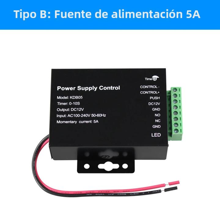 Suministro De Energía DC 12V Para Control De Acceso Con Interruptor 5A ...