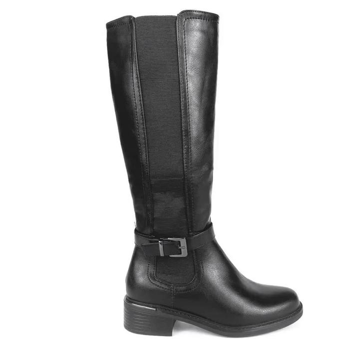 Botas mujer negras altas y planas - Envío Gratis* | Miravia