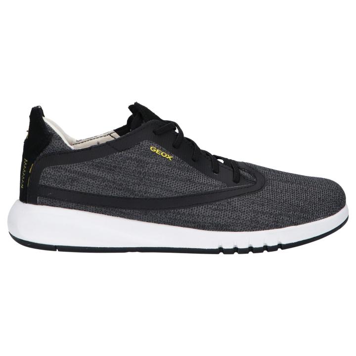 Men's sneakers GEOX U047FD 0007T U Aerantis C9999 Black with cushioned ...