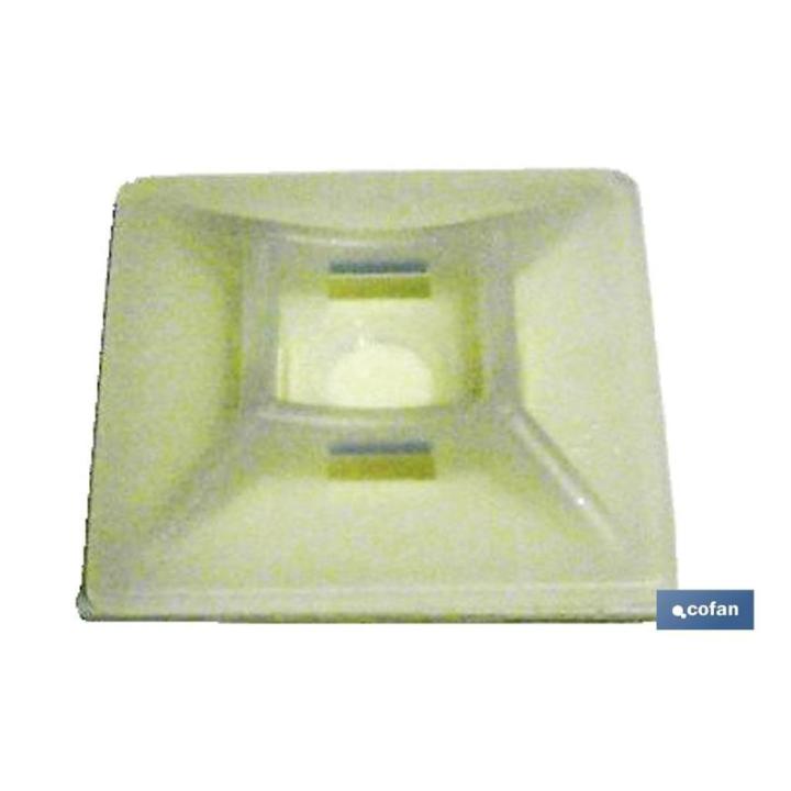 Base adhesiva bridas 19x19 caja 100 unid. | Miravia