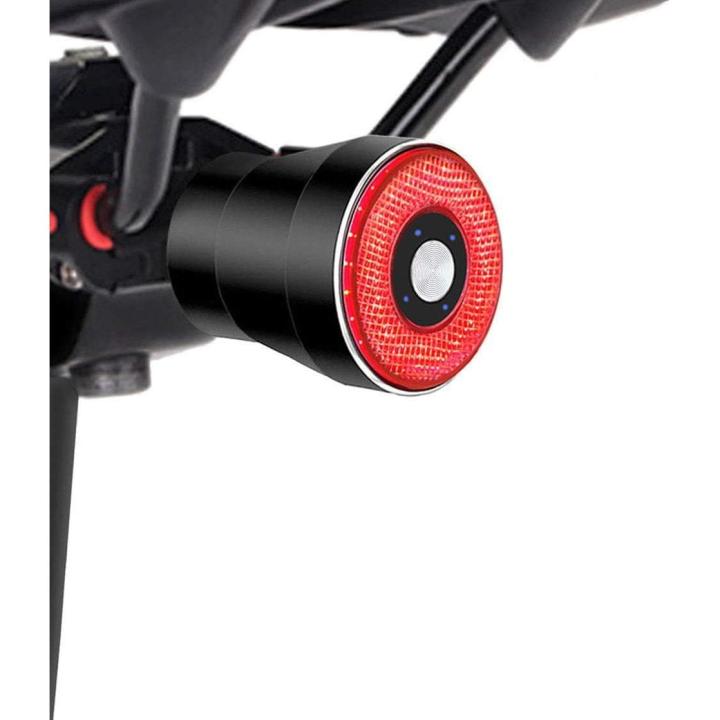 Smart Bike Taillight, USB Rechargeable Brake Induction,IPx6 Waterproof ...