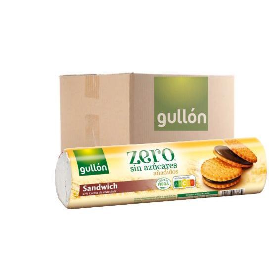 Gullón - Pack de 16 Galleta Sándwich Chocolate ZERO Sin Azúcares 250 G ...
