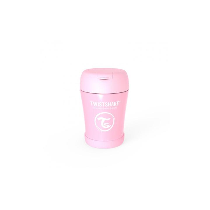 TWISTSHAKE CONTENEDOR TERMO DE COMIDA 350ML ROSA | Miravia