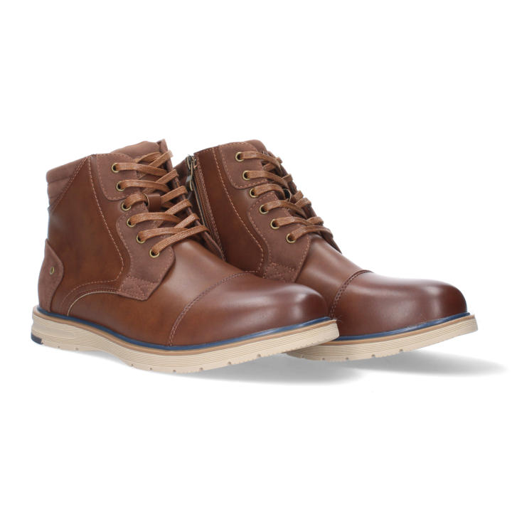Davinia Shoes Botin Plano de Hombre, Comodo, con Acolchado en la Caña y ...