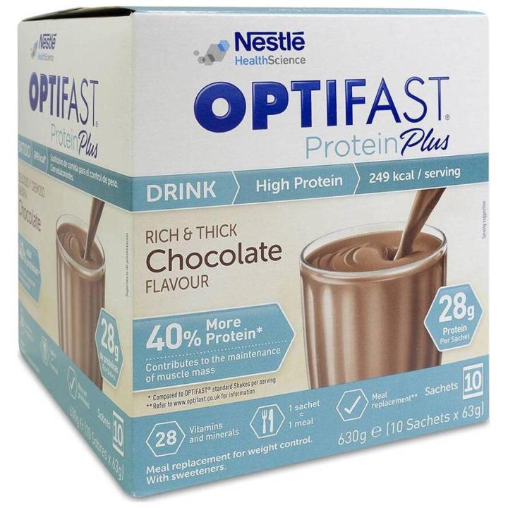 Nestlé Optifast Protein Plus Chocolate 63 G, 10 Sobres | Miravia