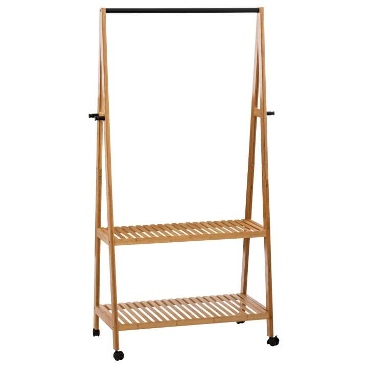 Miroytengo Burro Auxiliar Mueble Perchero Roble Claro 80x163 cm | Miravia