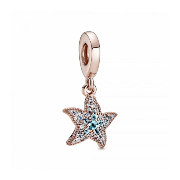 Charm Colgante en Pandora Rose Estrella de Mar Brillante - 788942C01 ...