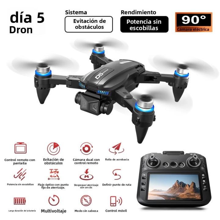 Dron Profesional 4K HD D5 2025 Con Pantalla Y Control Remoto Obstáculos ...
