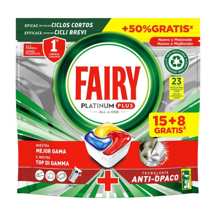 Fairy caps lavavajillas platinum plus 15+8 8006540764763 95093 FAIRY ...