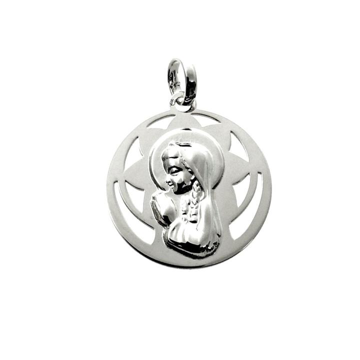 Inmaculada Romero Medalla Colgante Plata Ley 925m Virgen Niña 20mm ...