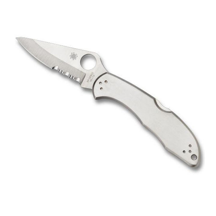 Spyderco STE-C11P Navaja Táctica Delica 4 SS K390 con Hoja lisa de ...
