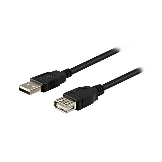 Equip cable alargador usb-a macho a usb-a hembra 2.0 1.8m | Miravia