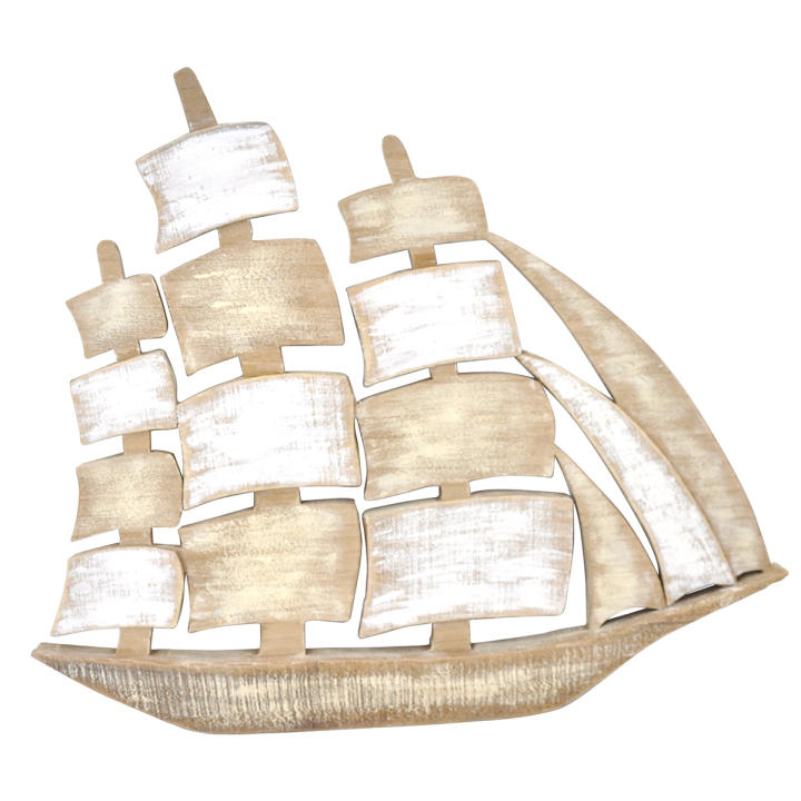 CAPRILO REGALOS & DECORACIÓN Adorno Pared Decorativo de Madera "Barco ...