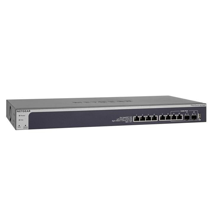 Netgear XS708T-100NES - Switch ProSAFE (8 puertos, Smart Managed 10GbE ...