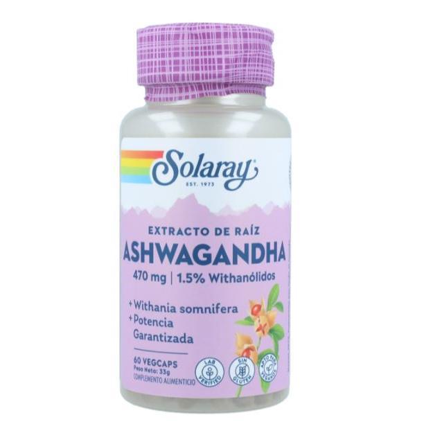Ashwagandha Solaray 470mg 60 Cápsulas | Miravia