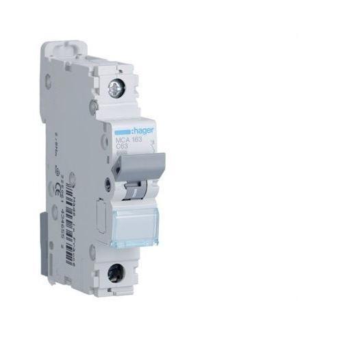 HAGER MCA163 | Automático magnetotérmico M curva-C 6kA 1P 63A | Miravia