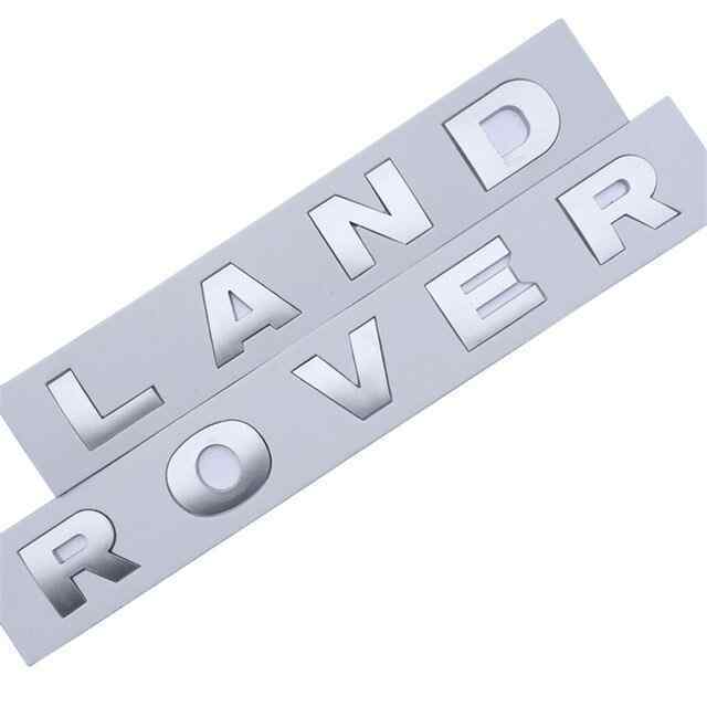 Emblema Adhesivo Letras Compatible Con Land Rover Plateado Mate | Miravia