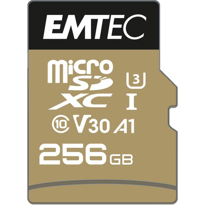 Emtec SpeedIN Pro MicroSDXC 256GB Clase 10 U3 V30 UHS-I Adaptador SD ...